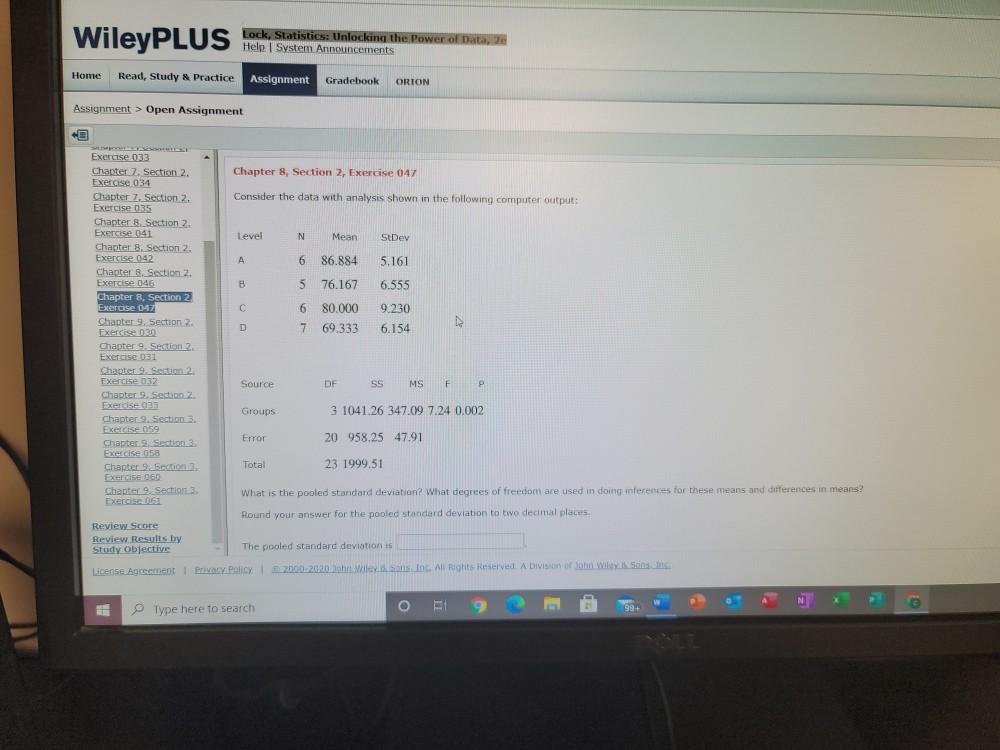 Solved WileyPLUS Lock, Statistics: Unlocking the Power of | Chegg.com