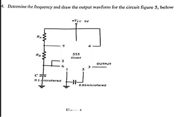Solved Determine the frequency and draw the output wavform | Chegg.com