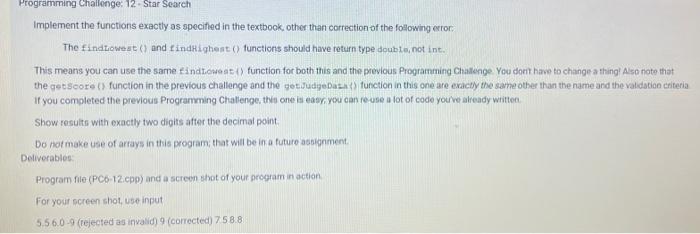 Solved Implement the functions exactly as specified in the | Chegg.com