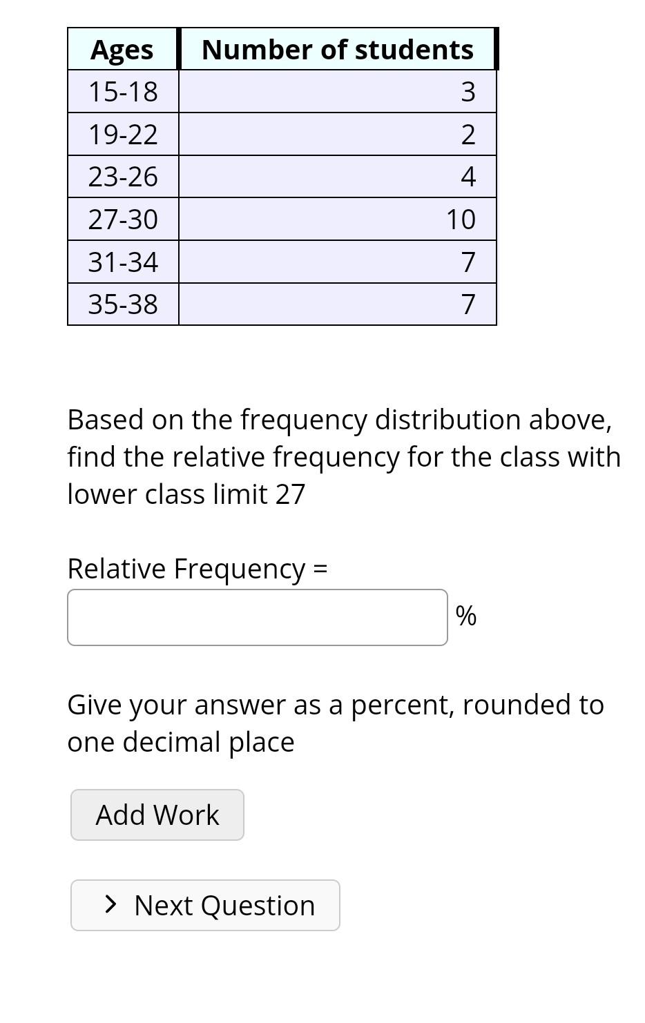 Solved Based on the frequency distribution above, find the | Chegg.com