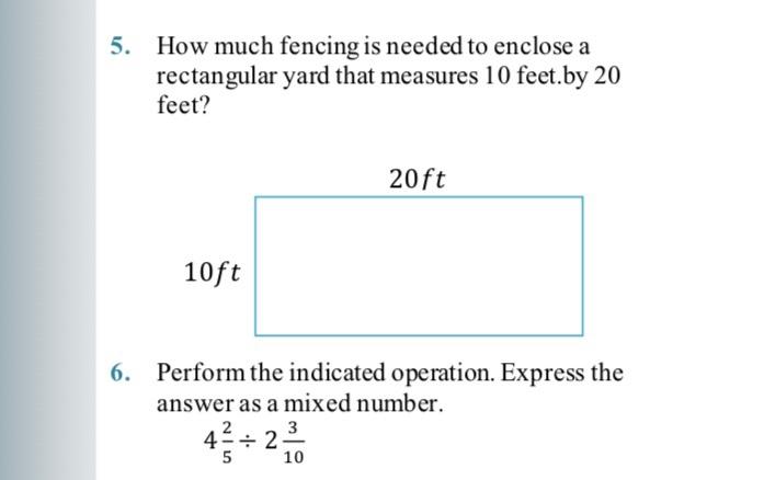Solved How much fencing is needed to enclose a rectangular | Chegg.com