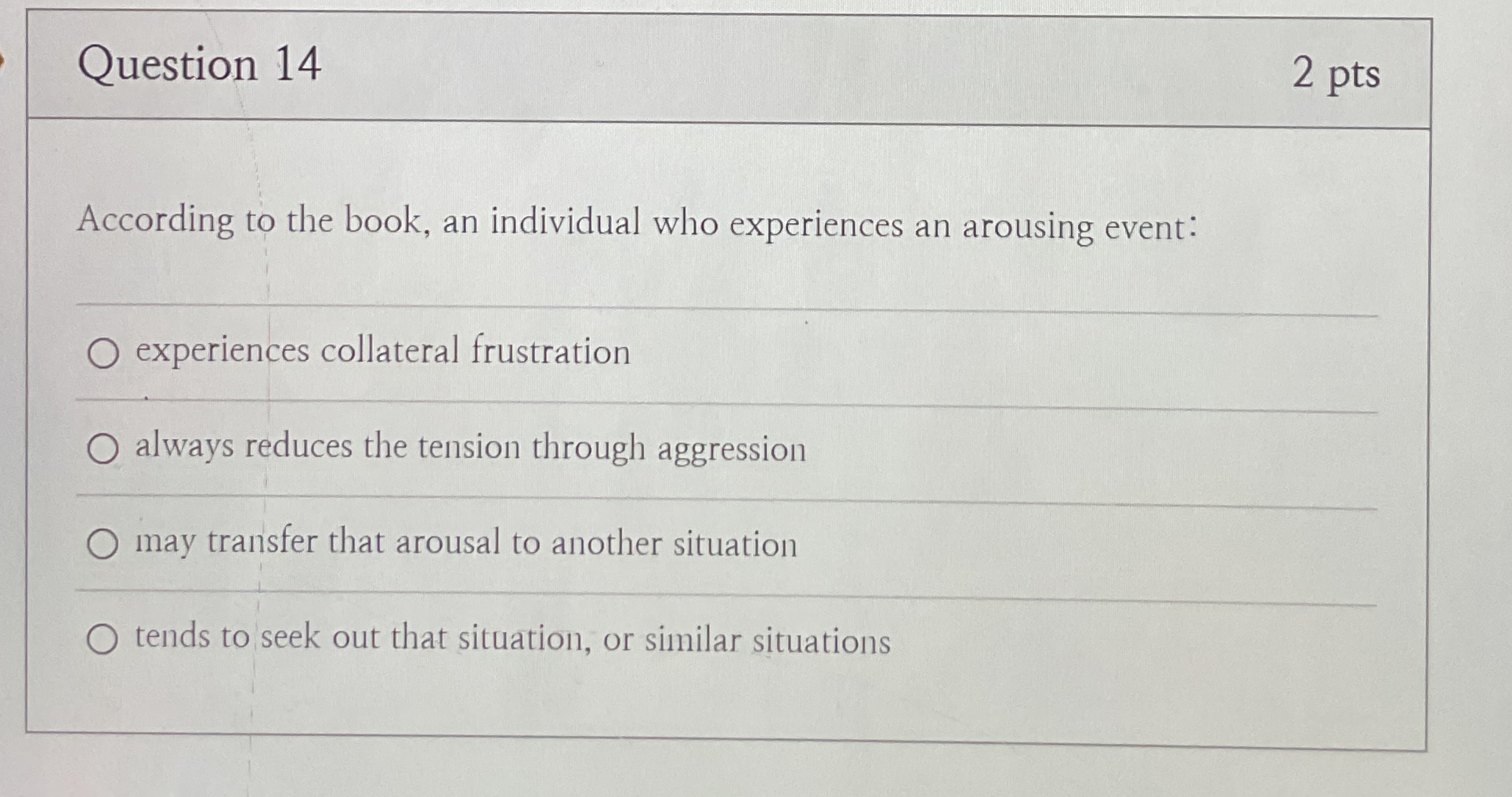 Solved Question 142 ﻿ptsAccording to the book, an individual | Chegg.com