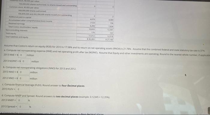 Solved Direct Computation of Nonoperating Return with | Chegg.com