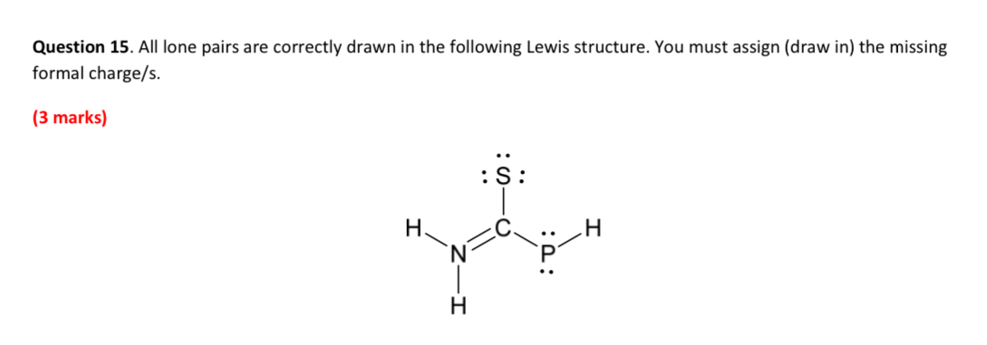 Solved Question 15. ﻿All lone pairs are correctly drawn in | Chegg.com