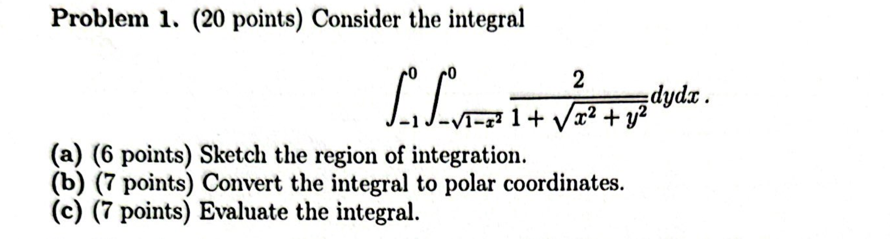 Solved Problem 1. (20 ﻿points) ﻿Consider the | Chegg.com
