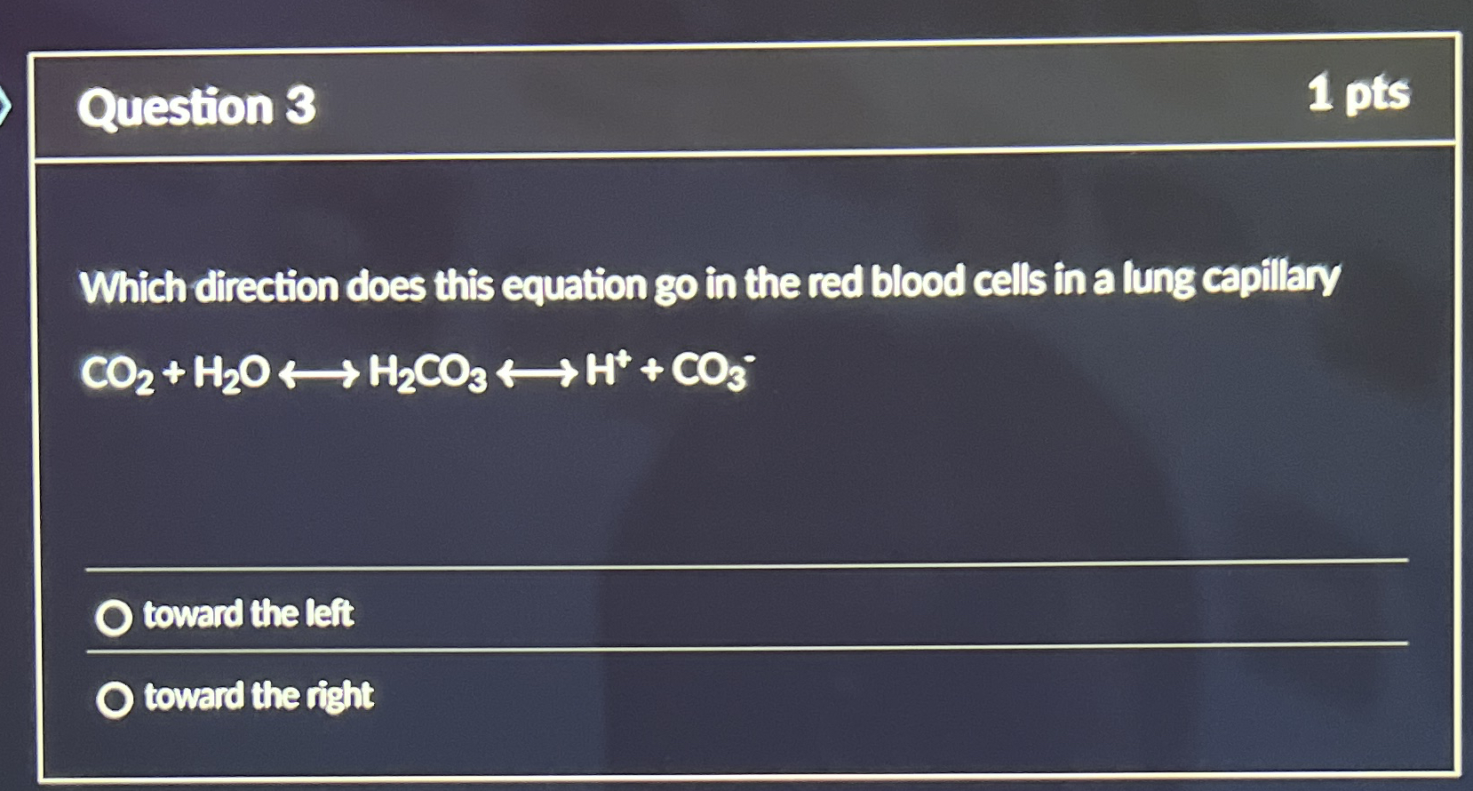 Solved Question 31 ﻿ptsWhich direction does this equation go | Chegg.com