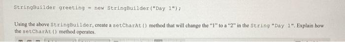 Solved String examplel - ""; String example2 = null; String | Chegg.com