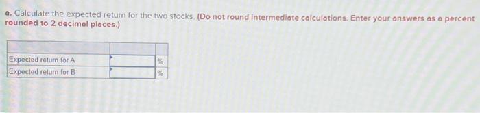 Solved Problem 11-8 Calculating Returns and Standard | Chegg.com