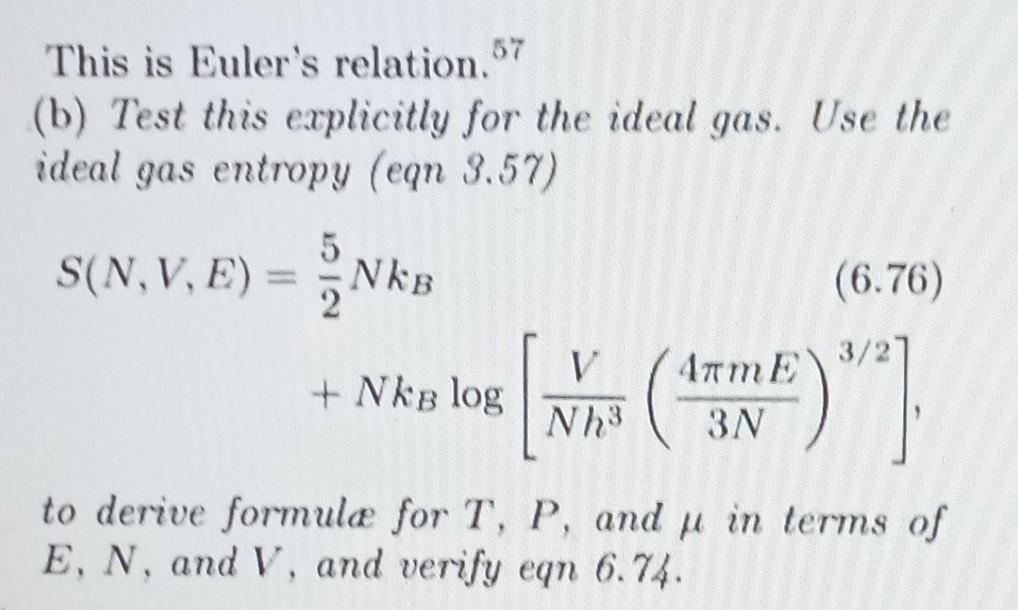 Solved How would I be able to answer a Statistical Mechanics | Chegg.com