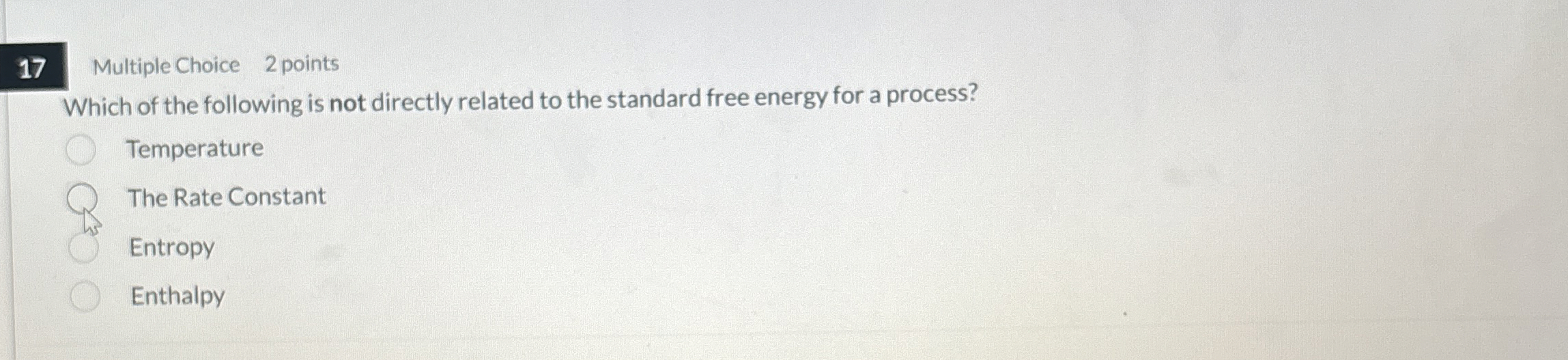 Solved 17 ﻿Multiple Choice 2 ﻿pointsWhich of the following | Chegg.com