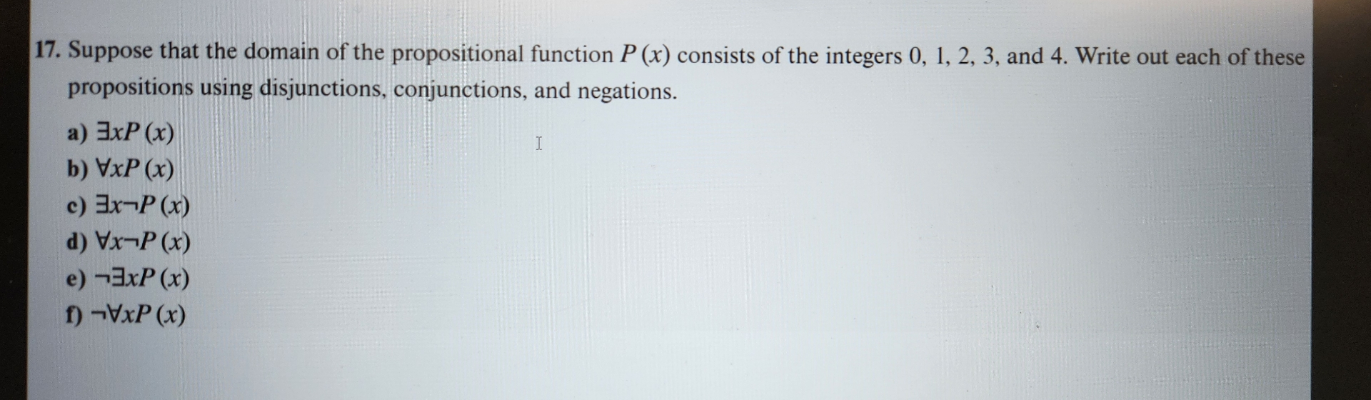 Solved Suppose that the domain of the propositional function | Chegg.com