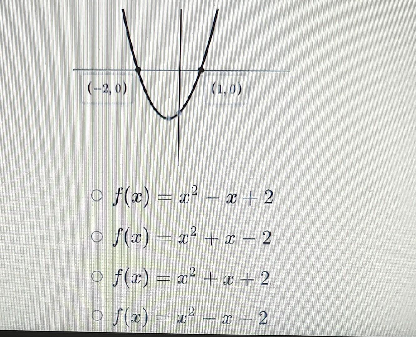 Solved Which of the following equations could possibly | Chegg.com