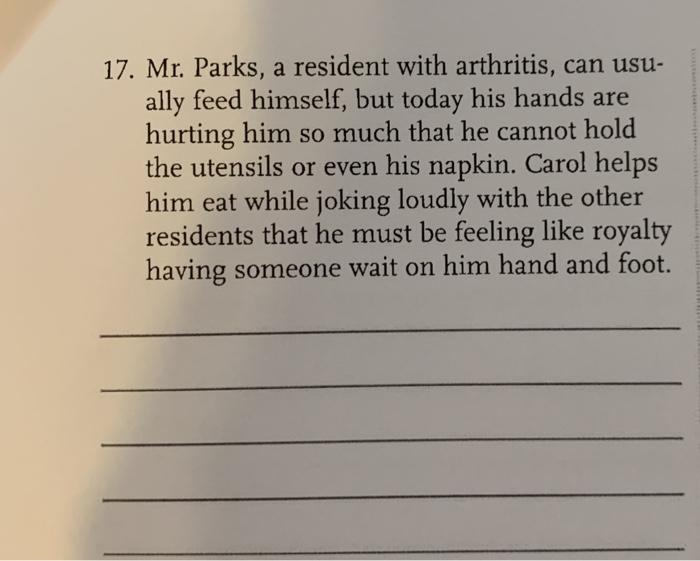 Solved Scenarios Read each scenario below and describe how | Chegg.com