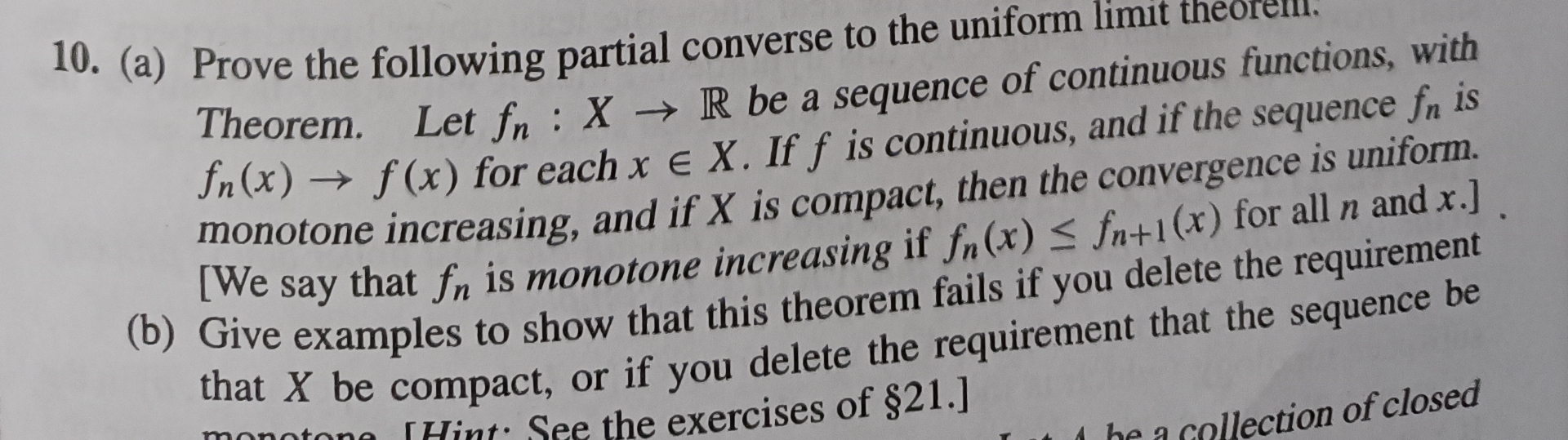 Solved (a) ﻿Prove the following partial converse to the | Chegg.com
