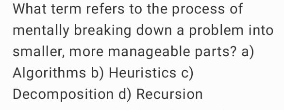 Solved psychology: What term refers to the process of | Chegg.com