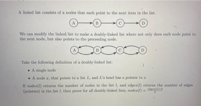 Solved A linked list consists of a nodes that each point to | Chegg.com