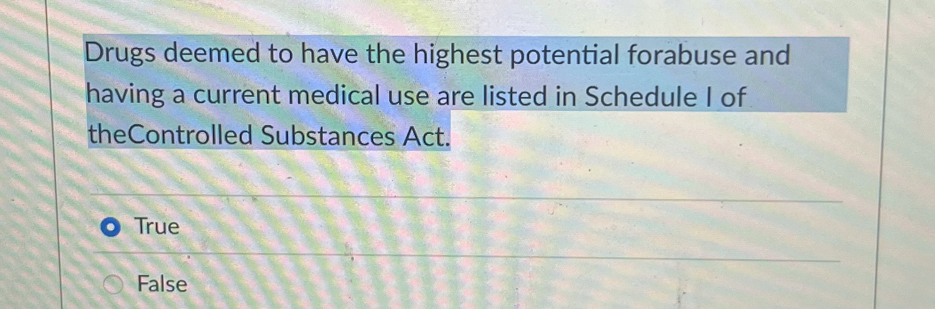Solved Drugs deemed to have the highest potential forabuse | Chegg.com
