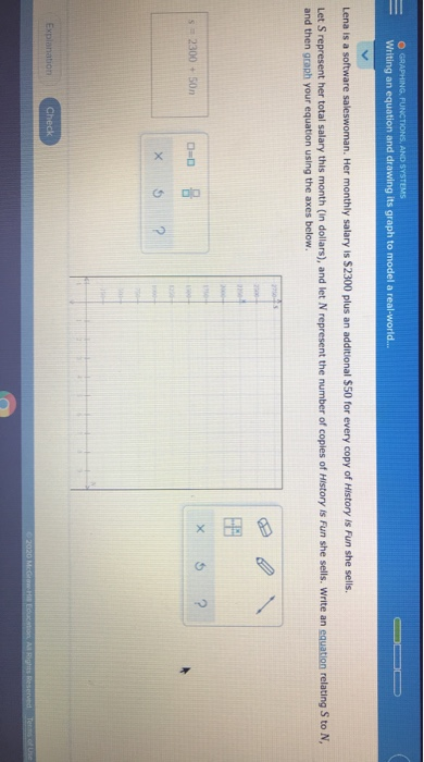 Solved O GRAPHING, FUNCTIONS, AND SYSTEMS Writing an | Chegg.com