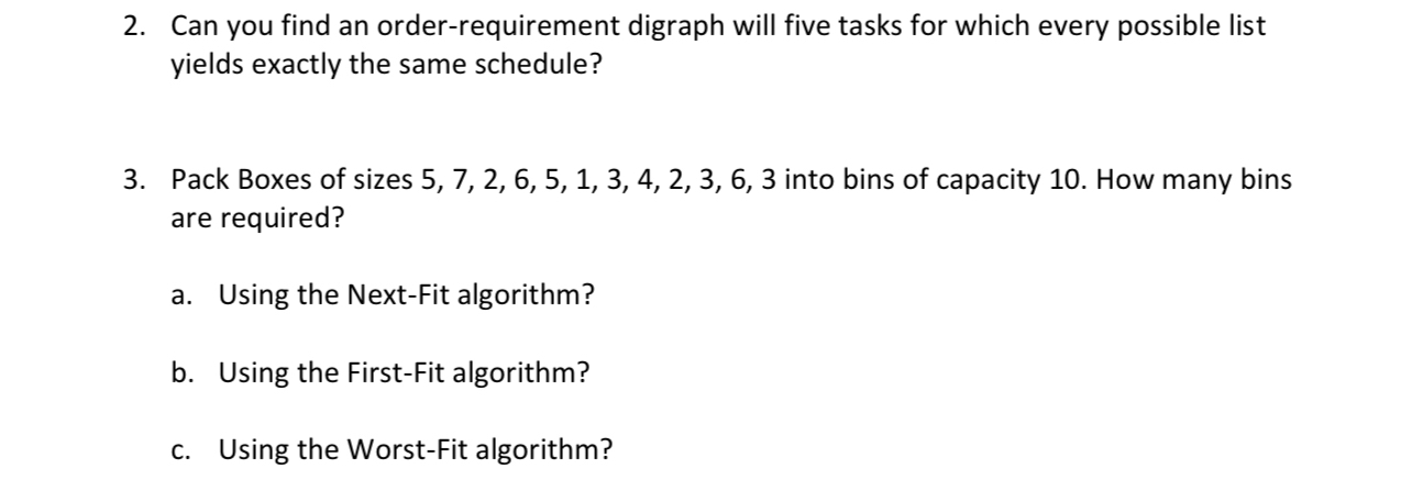 Solved Can you find an order-requirement digraph will five | Chegg.com