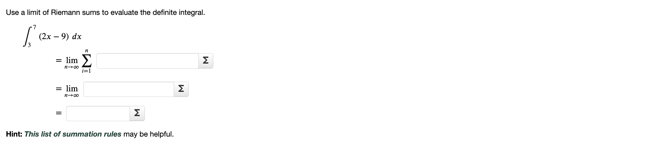 Solved Use a limit of Riemann sums to evaluate the definite | Chegg.com