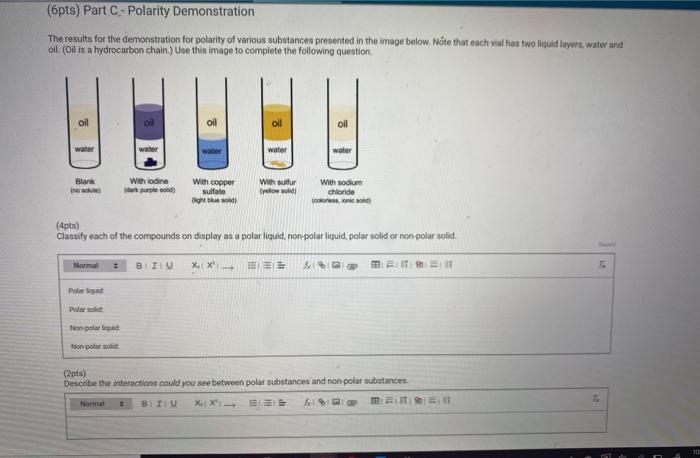 Solved part C . Polarity Demonstration lab : Modeling | Chegg.com