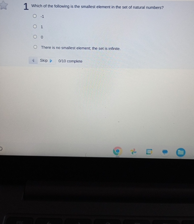 Solved Which of the following is the smallest element in the | Chegg.com