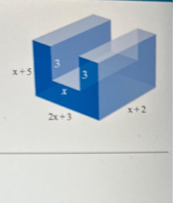 Solved If the volume of the solid shown in the figure is | Chegg.com