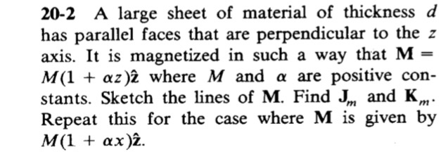 Solved 20-2 A large sheet of material of thickness d has | Chegg.com