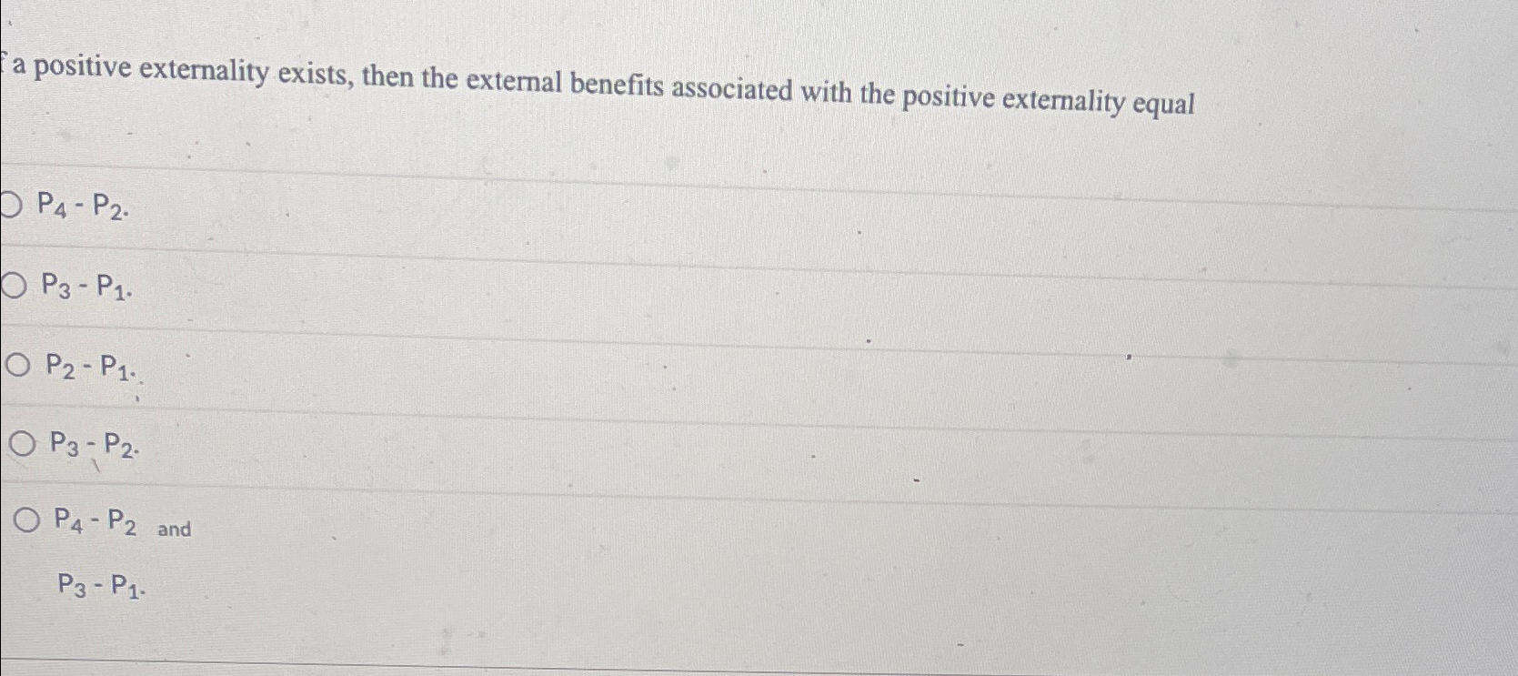 Solved A Positive Externality Exists Then The External