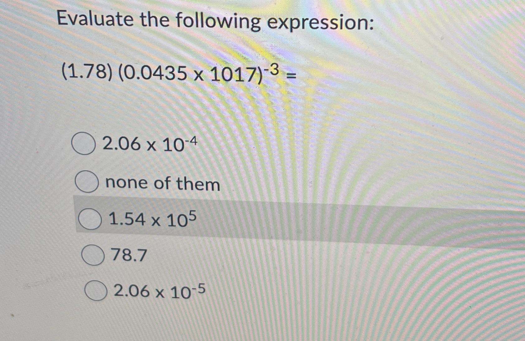 Solved Evaluate the following | Chegg.com
