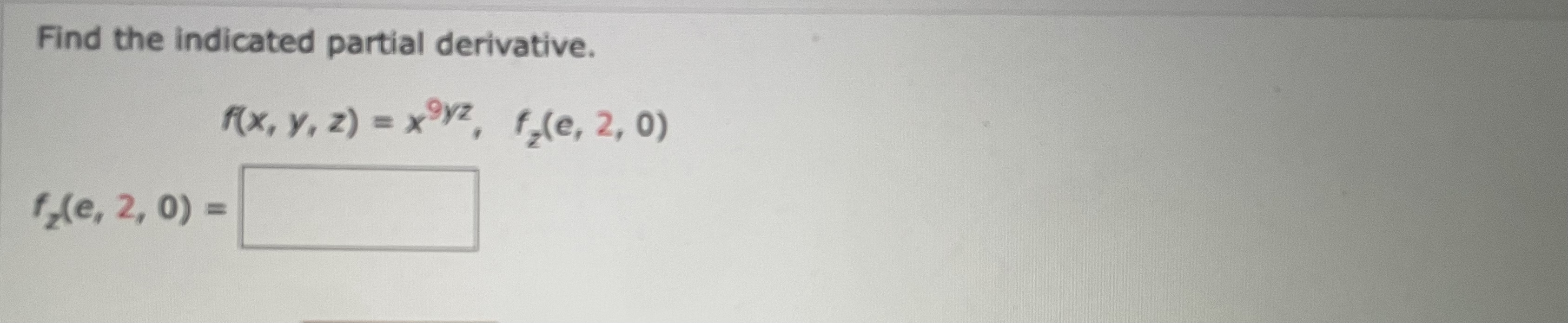 Solved Find the indicated partial derivative.Please ensure | Chegg.com