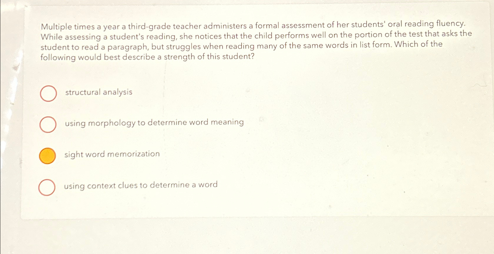 Solved Multiple times a year a third-grade teacher | Chegg.com