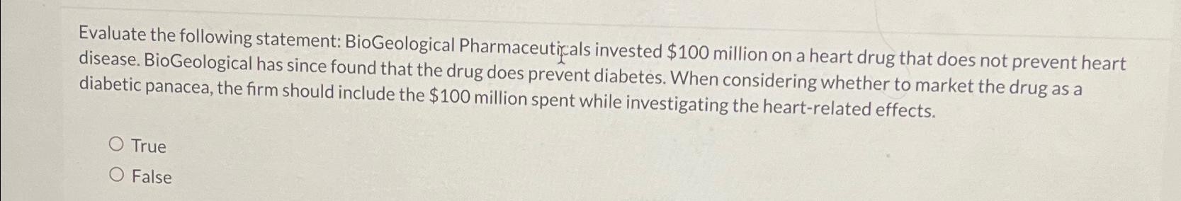 Solved Evaluate the following statement: BioGeological | Chegg.com