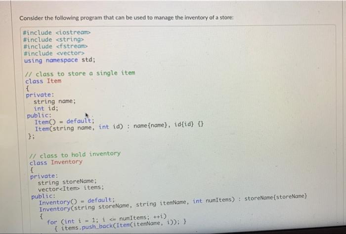 Solved Consider the following program that can be used to | Chegg.com