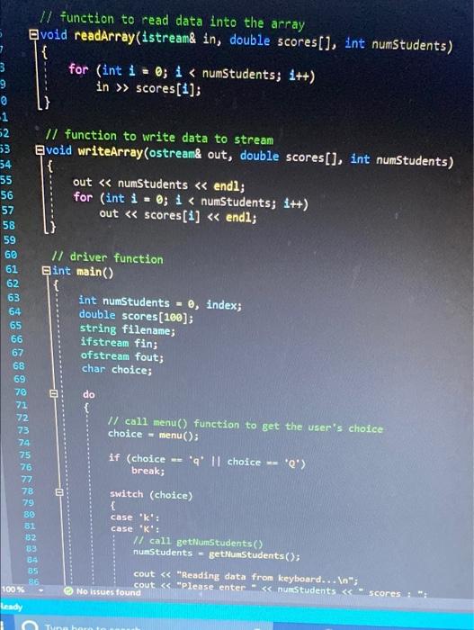 Solved Programming Assignment 6B: Using Files, Arrays, and | Chegg.com