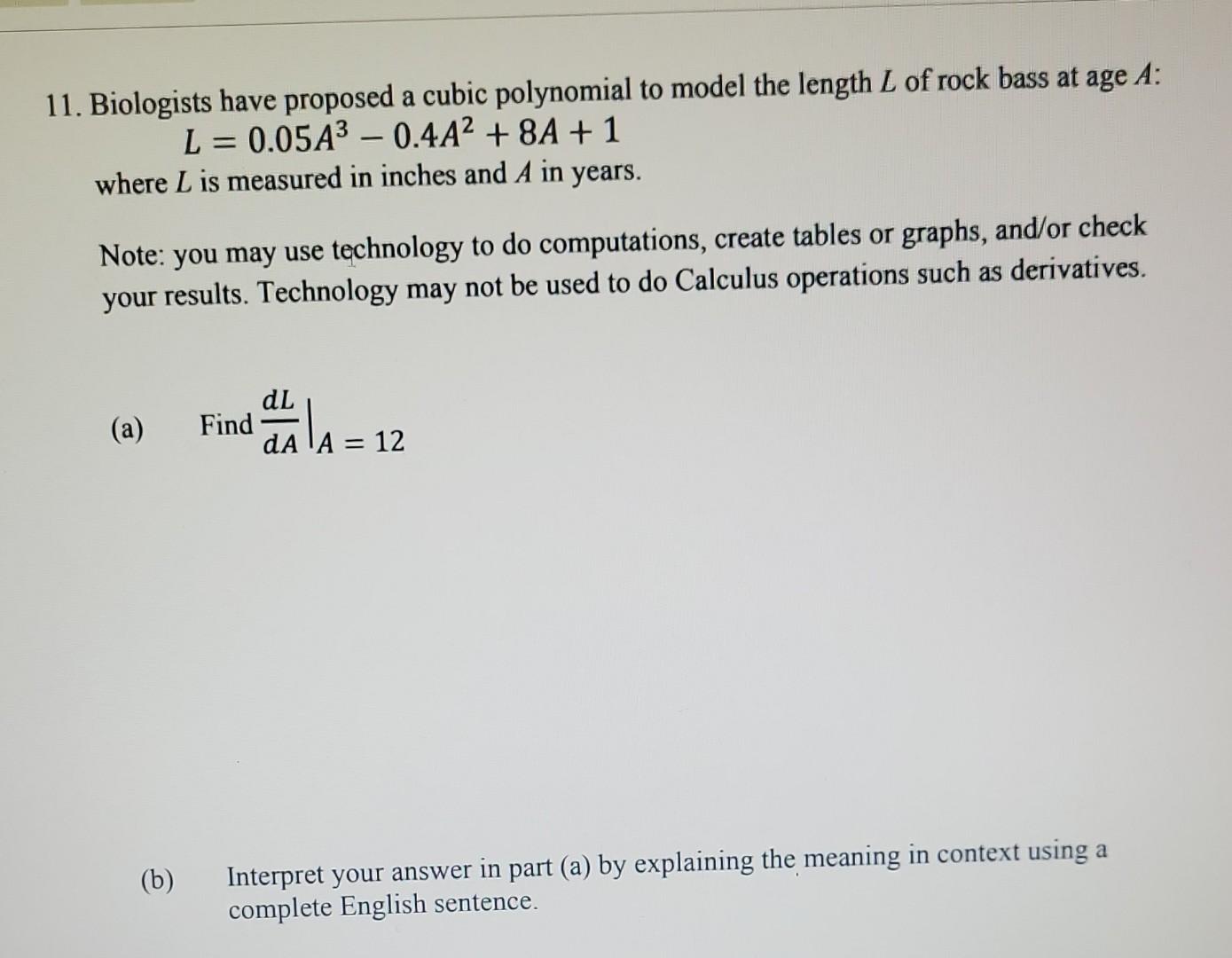 Solved would I just plug in 12 to the A's and then solve? | Chegg.com