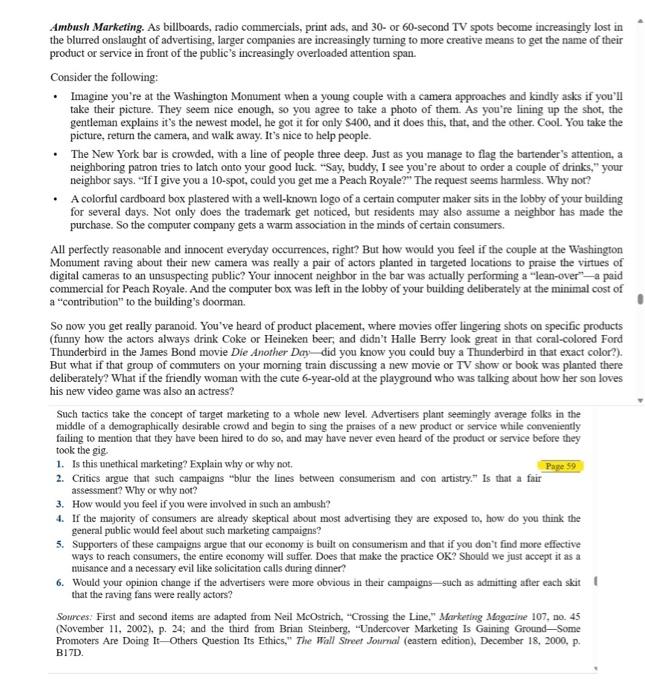 Please read the following & answer questions 1-6. | Chegg.com