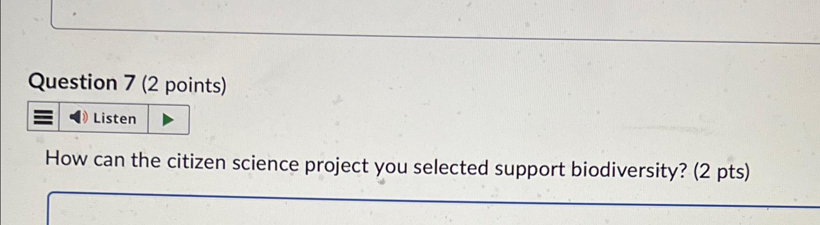 Solved Question 7 (2 ﻿points)ListenHow can the citizen | Chegg.com