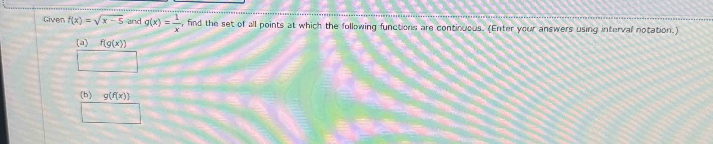 Solved Given f(x)=x-52 ﻿and g(x)=1x, ﻿find the set of all | Chegg.com