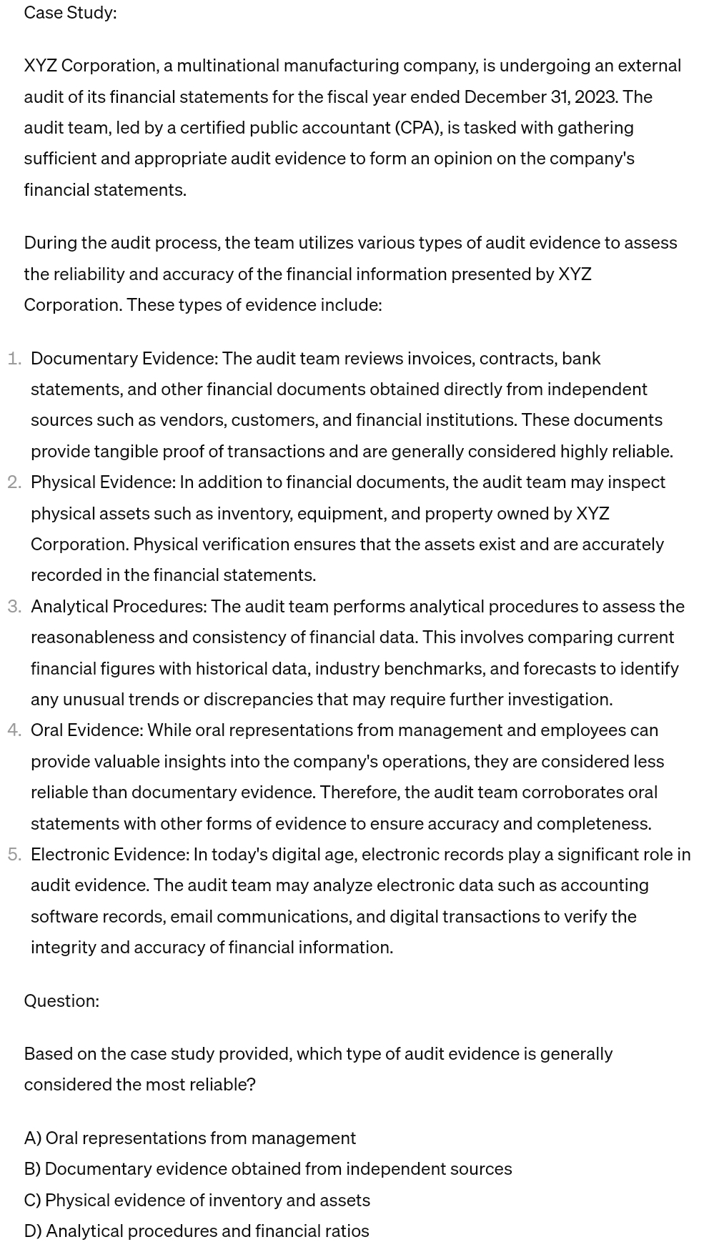 Solved Case Study:XYZ Corporation, a multinational | Chegg.com