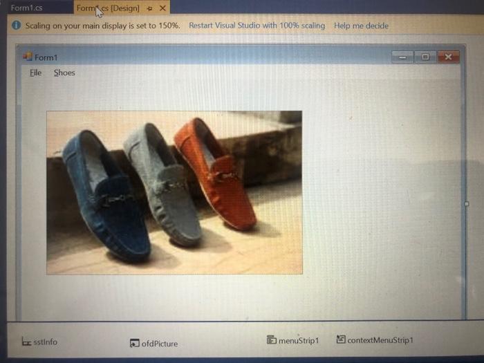 Solved Modify the shoe application in order to add shoe's | Chegg.com