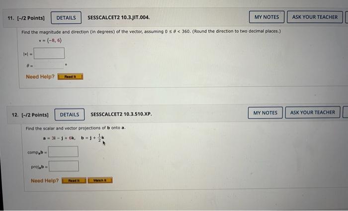 Solved MY NOTES ASK YOUR TEACHER PRACTICE ANOTHER 8. (-/1 | Chegg.com