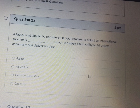 Solved Question 121 ﻿ptsA factor that should be considered | Chegg.com