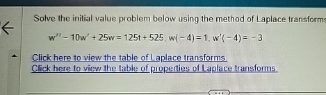 Solved Solve the initial value problem below using the | Chegg.com