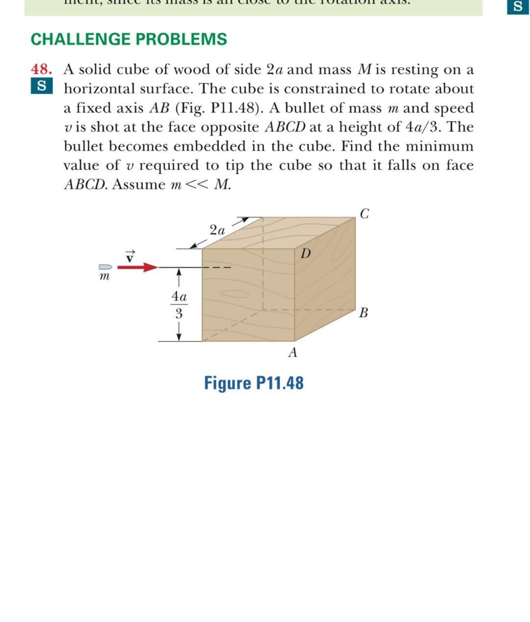 Solved How to calculate the inertia of the cube in this | Chegg.com