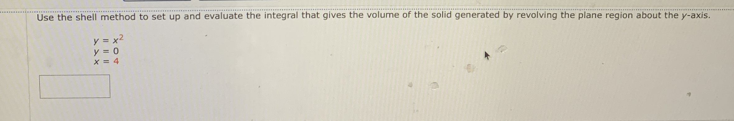 Solved Use the shell method to set up and evaluate the | Chegg.com
