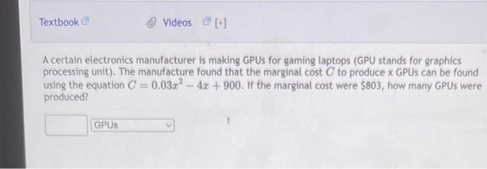 Solved A certain electronics manufacturer is making GPUs for | Chegg.com