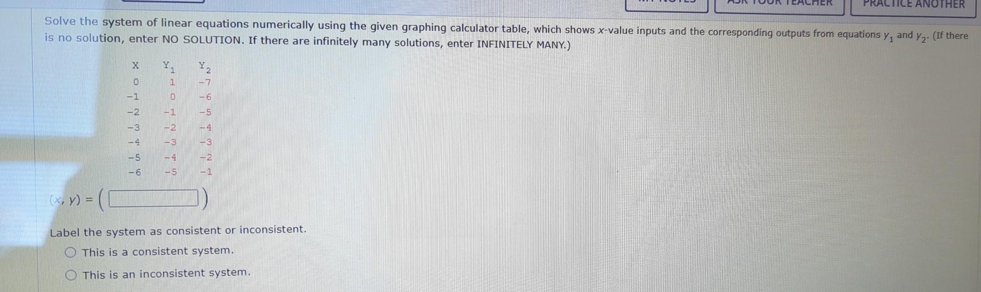 Solved Solve the system of linear equations numerically | Chegg.com