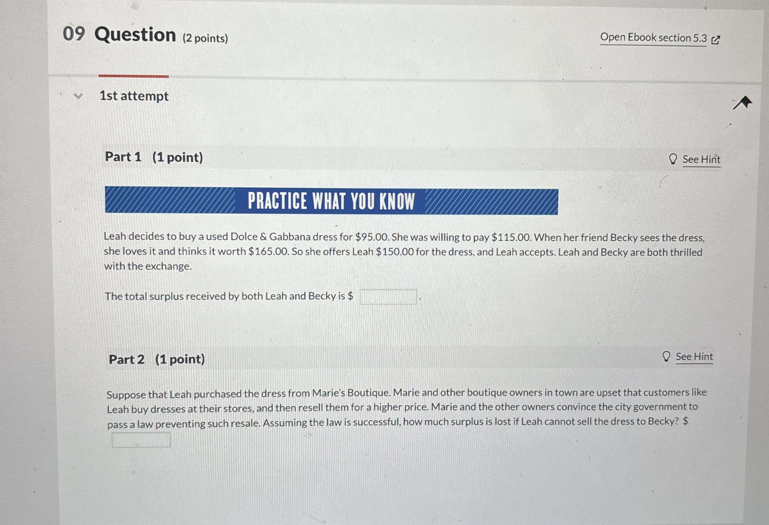 Solved 09Question (2 ﻿points) ﻿Open Ebook section 5.3?1st | Chegg.com