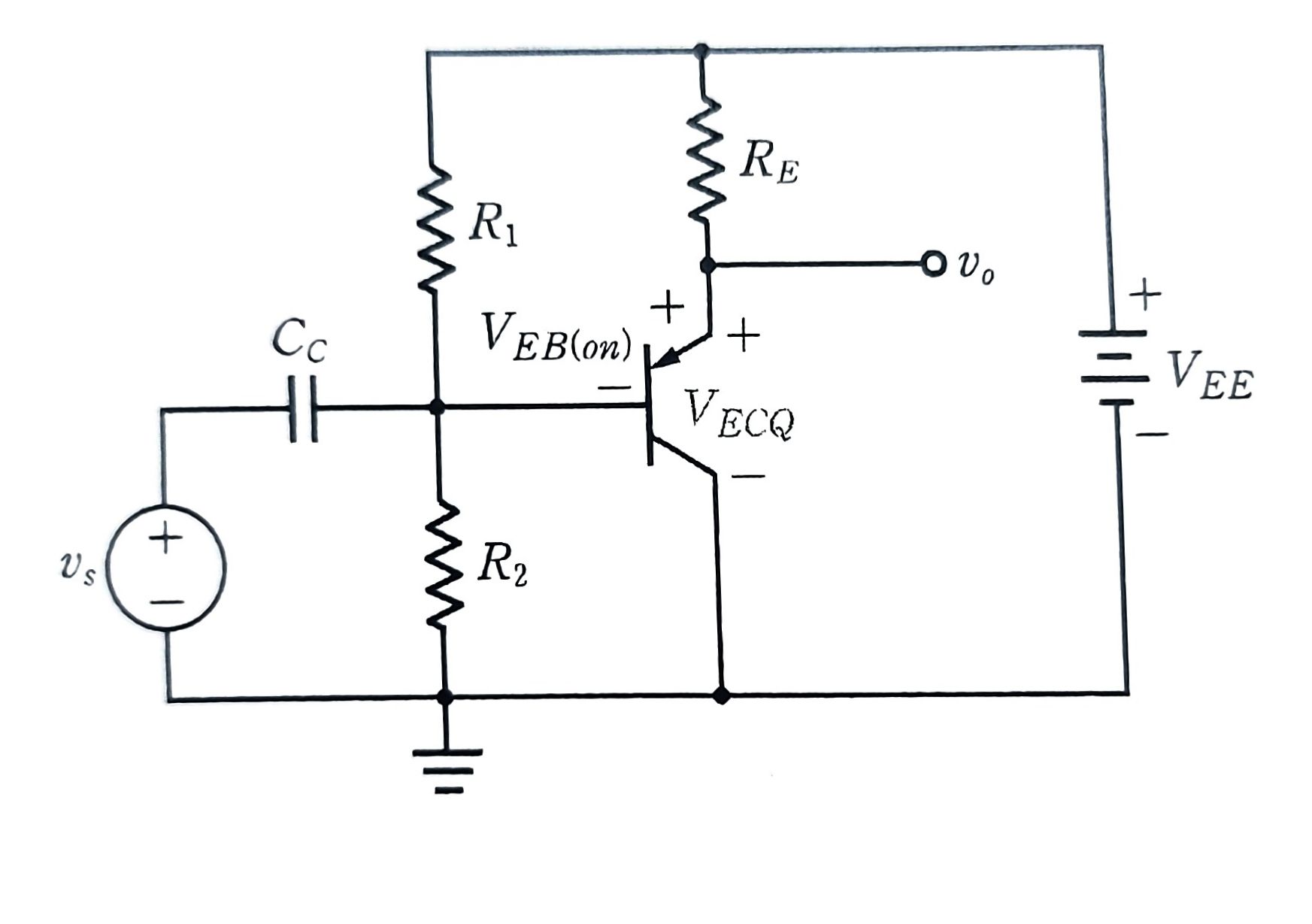 Solved Calculate the bias currents Ibq, Icq, and Ieq and the | Chegg.com